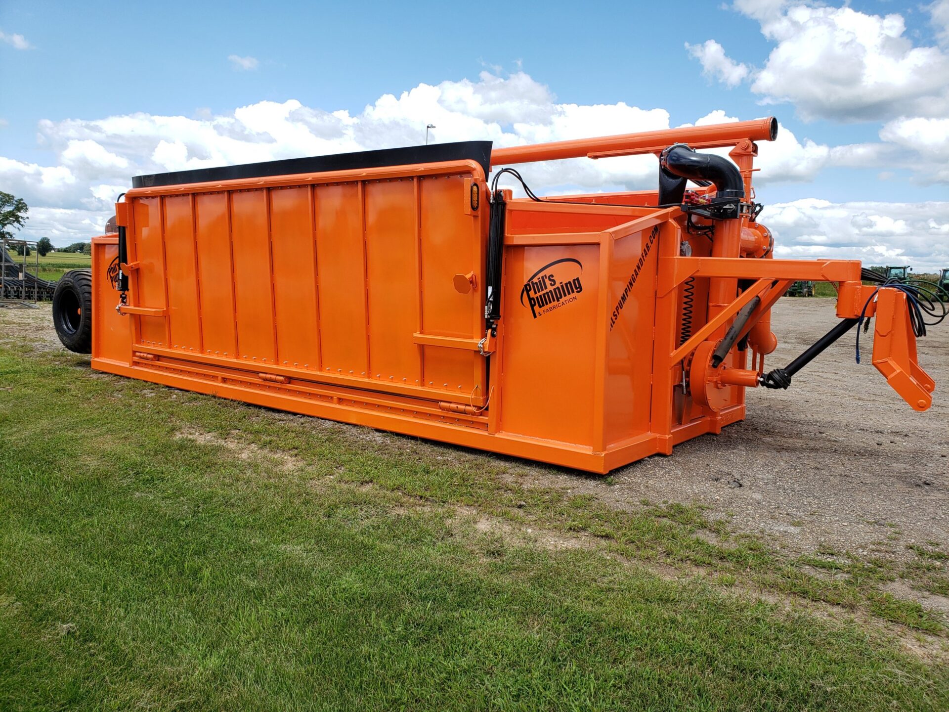 Liquid Manure Transfer Tank Dump Station | Phil's Pumping & Fab