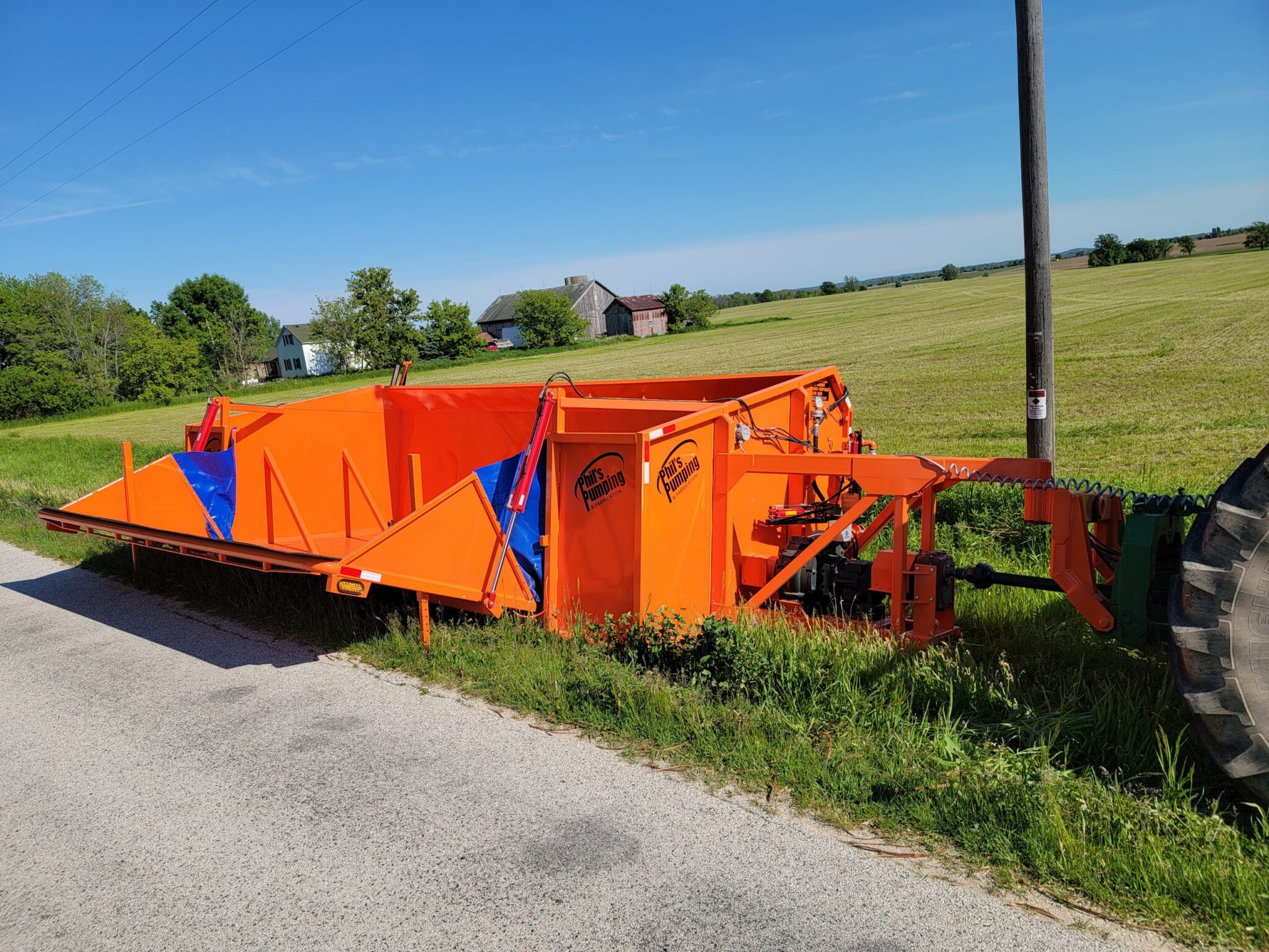 Liquid Manure Transfer Tank Dump Station | Phil's Pumping & Fab