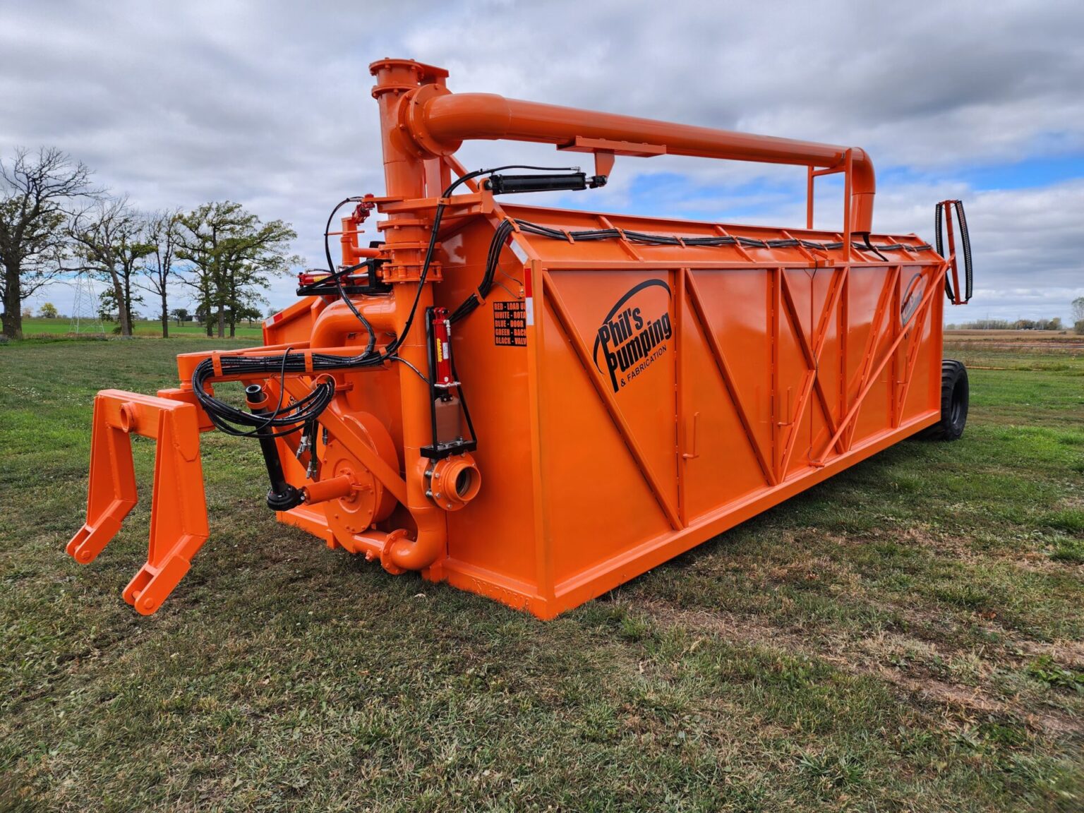 Liquid Manure Transfer Tank Dump Station | Phil's Pumping & Fab