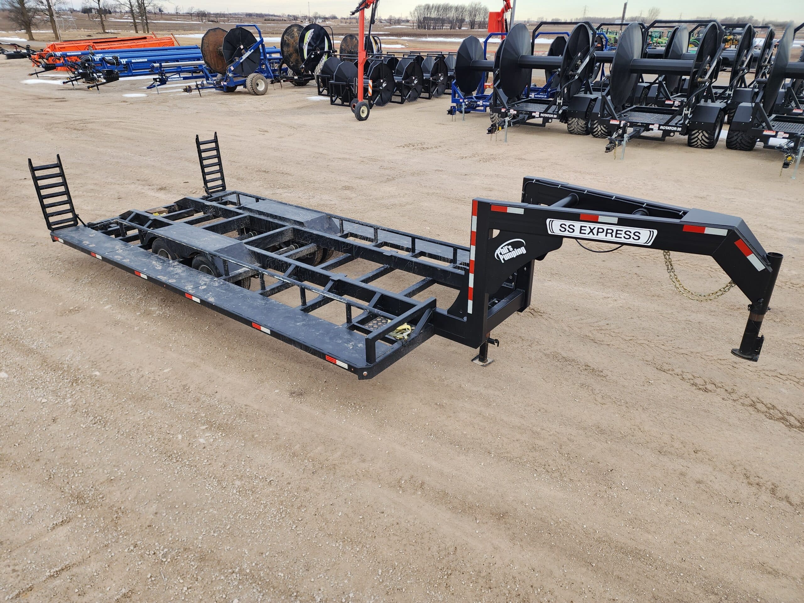 SS EXPRESS Gooseneck Manure Boat Trailer For Wolverine and Crawler Agitation Boats | Phil's ...